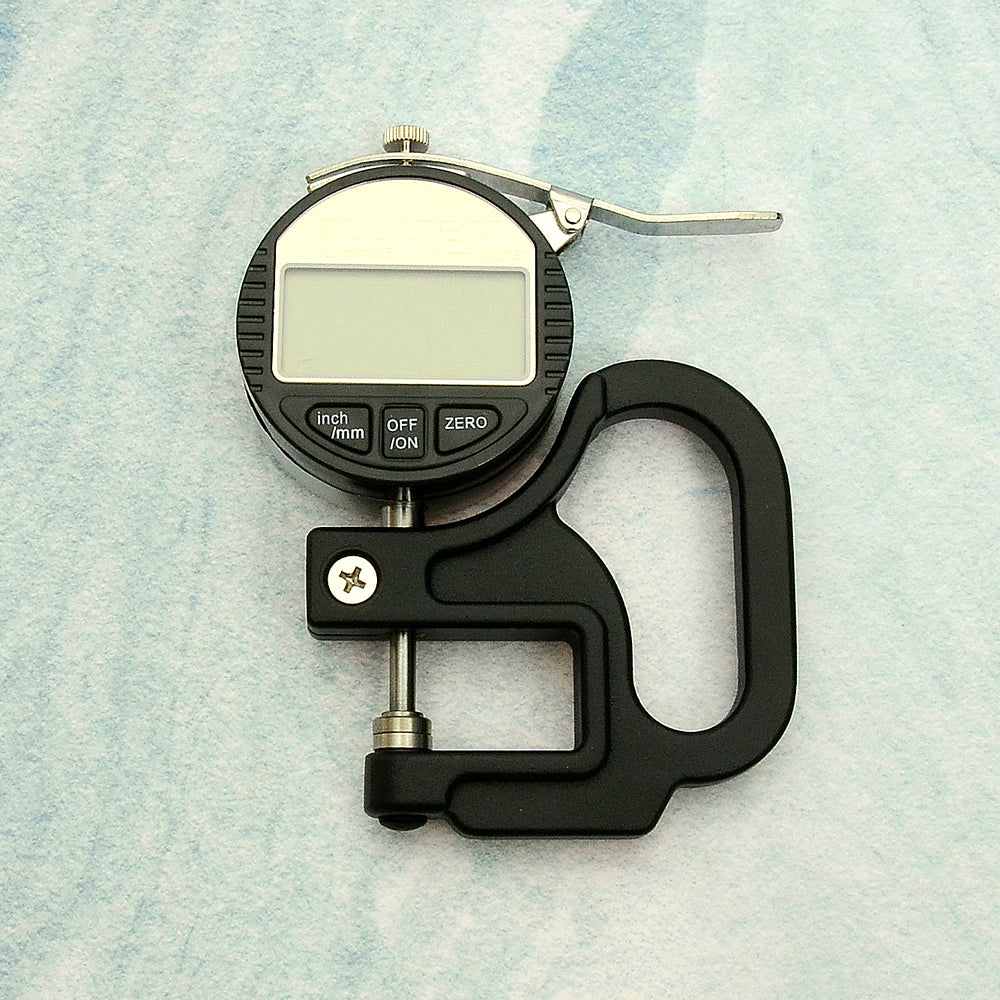 Premium Round Gauge Digital Leather Thickness Measuring Instrument, Le ...