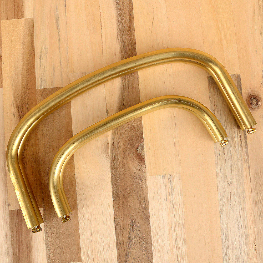 Internal Brass Bag frame (16cm~22cm-2 size of frame) Leather craft too ...