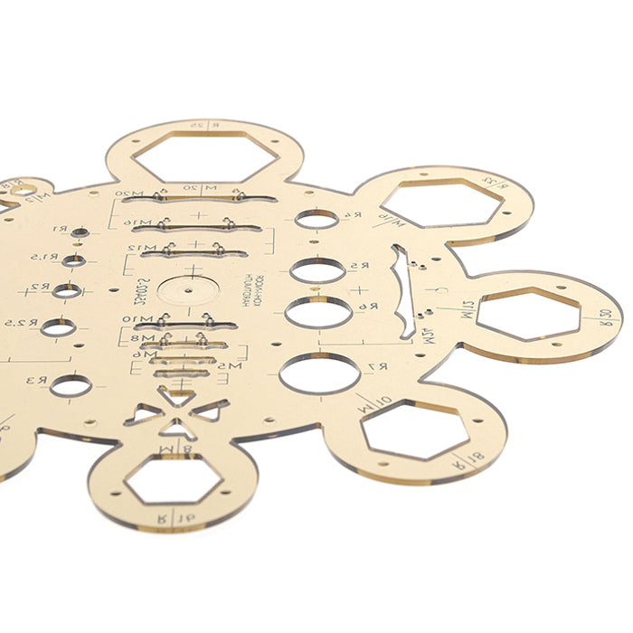 Round pentagon style Templet. 1 in 1Ruler, Circle Ruler tool, use draw ...